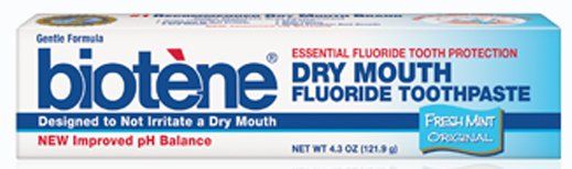 Biotene Original Fluoride Toothpaste for Dry Mouth, Sugar Free, Fresh ...