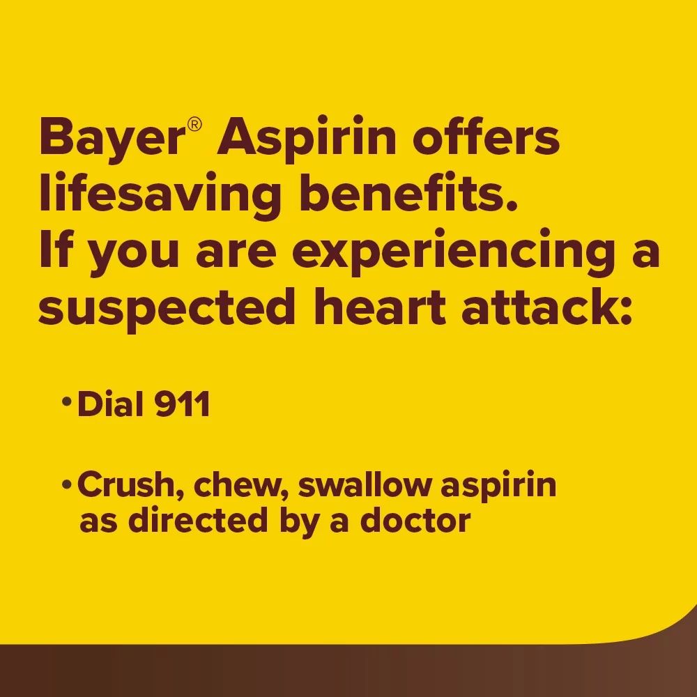 Bayer Genuine Pain Relief Aspirin Coated Tablets, 325 mg - 200 ct