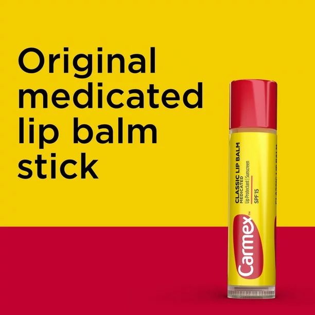 Carmex Medicated Lip Balm Stick, SPF 15, 0.15 oz - 1 ct
