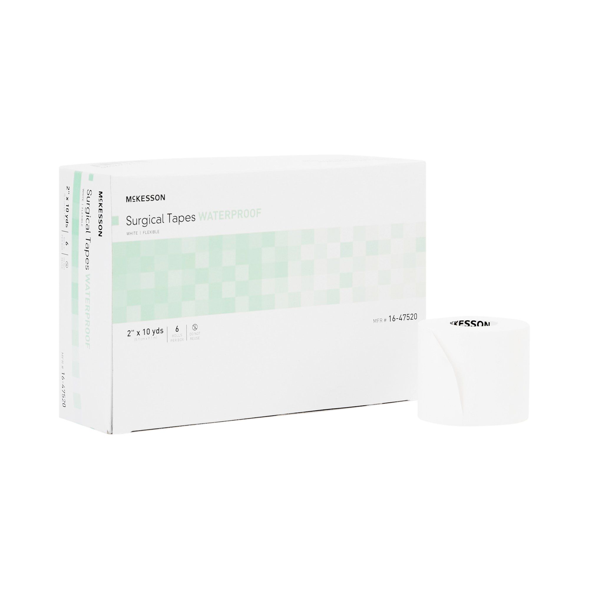 McKesson Waterproof Non- Sterile Surgical Tape, 2" x 10 yd - 6 ct