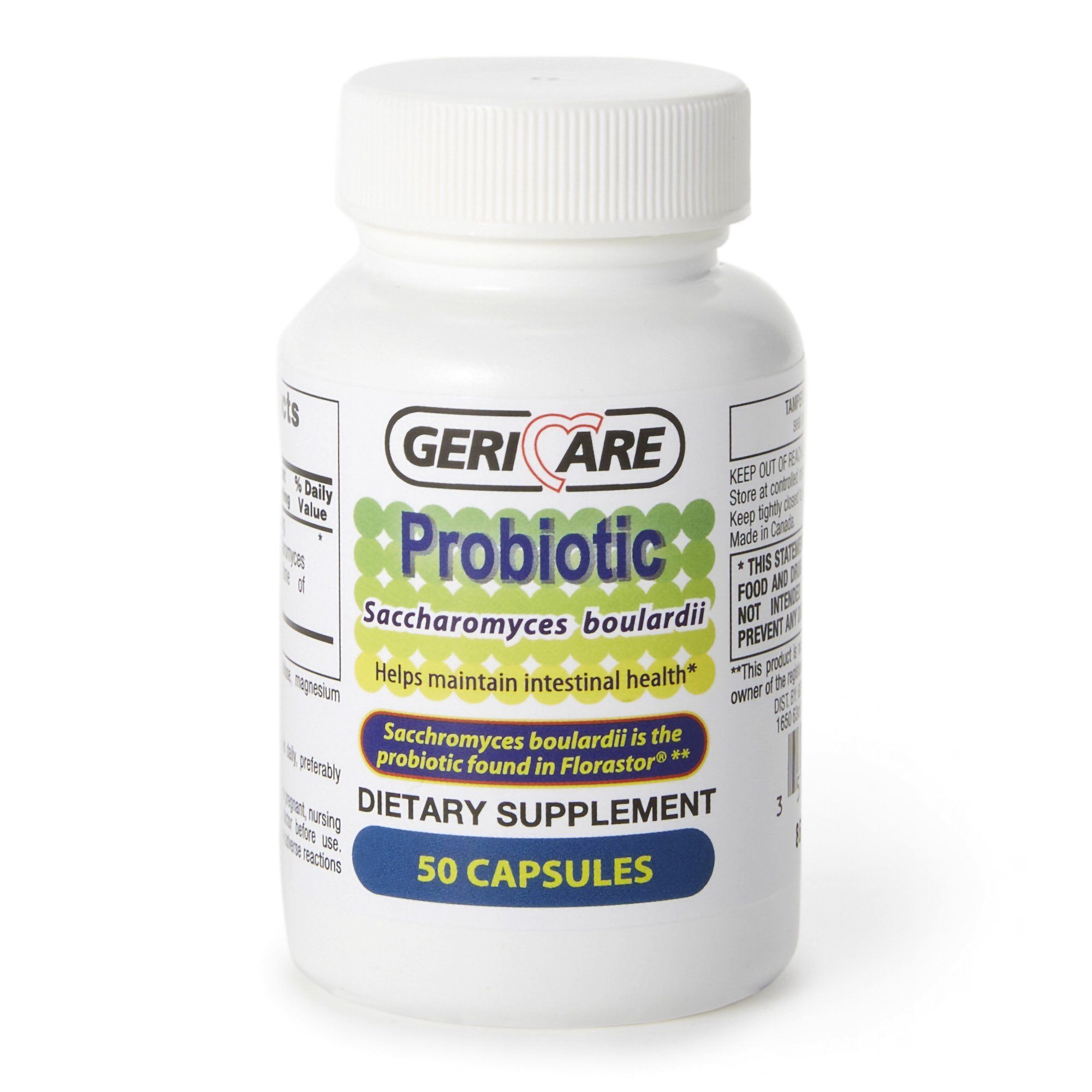 Geri-Care Saccharomyces Boulardii Probiotic Capsules - 50 ct