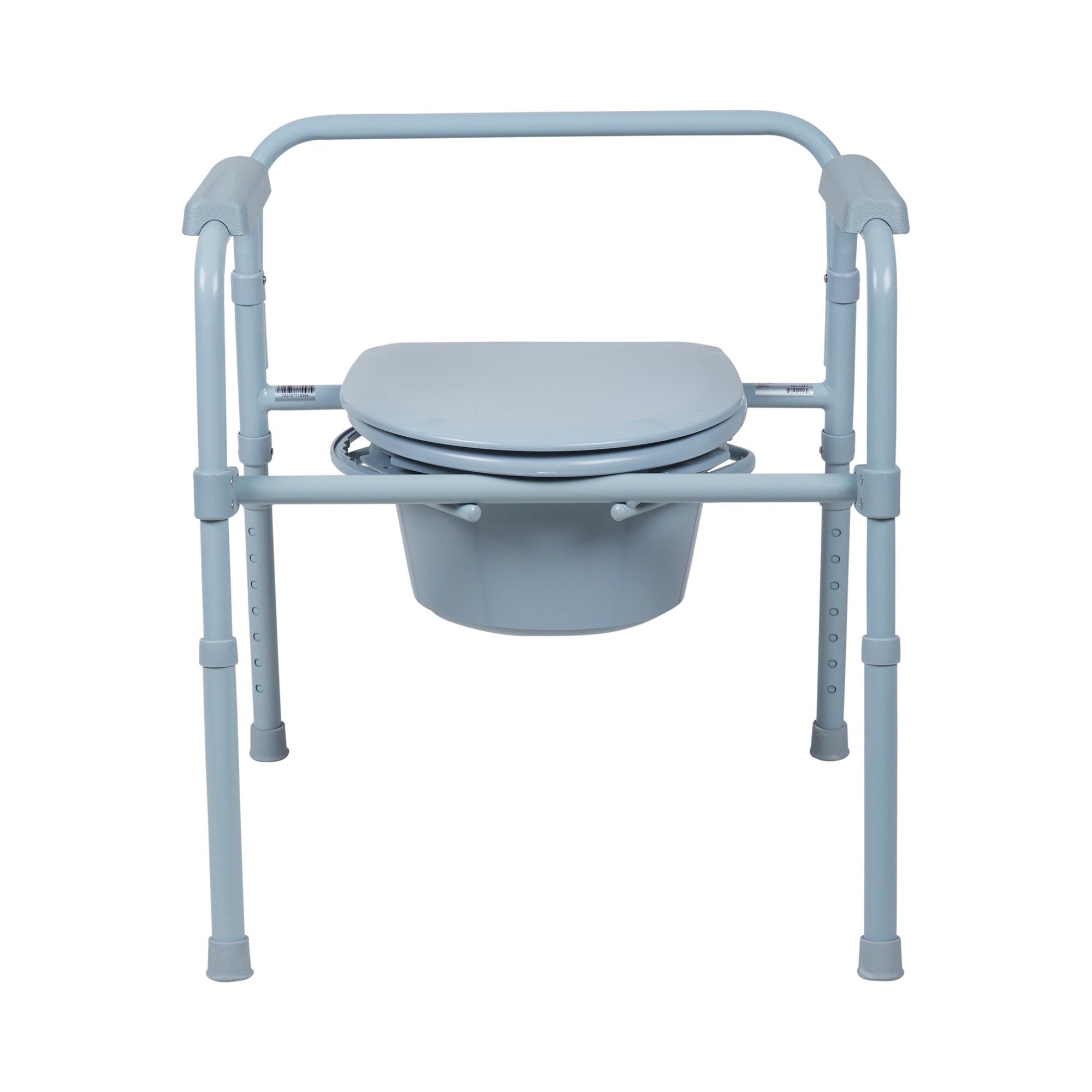 McKesson Commode Chair Portable Toilet with Bucket - 350 lbs Capacity