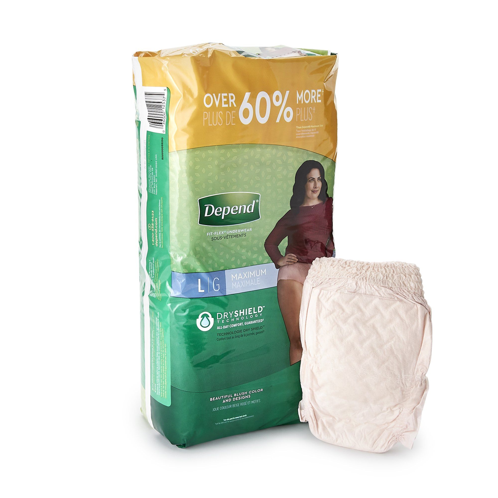 Depend Fit-Flex Incontinence Underwear for Women, Maximum Absorbency ...
