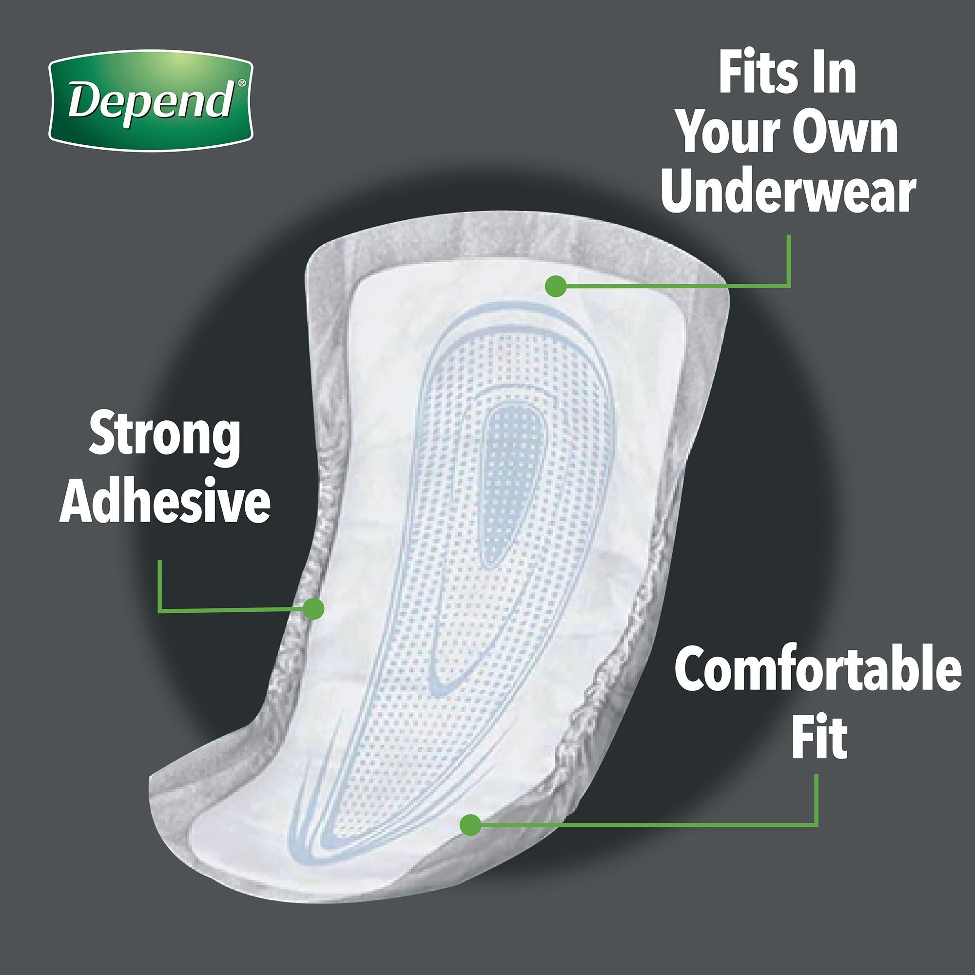 Depend Guards Incontinence Pads For Men, Disposable, Maximum Absorbency ...