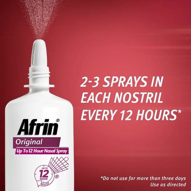 Afrin Original 12 Hour Nasal Congestion Relief Spray - 1 fl oz