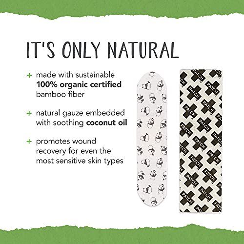 PATCH Kids Abrasions & Grazes Bandages with Coconut Oil - 25 ct