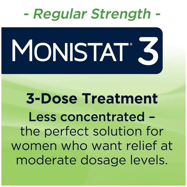 Monistat 3-Dose Yeast Infection Treatment, Prefilled Cream Applicators ...