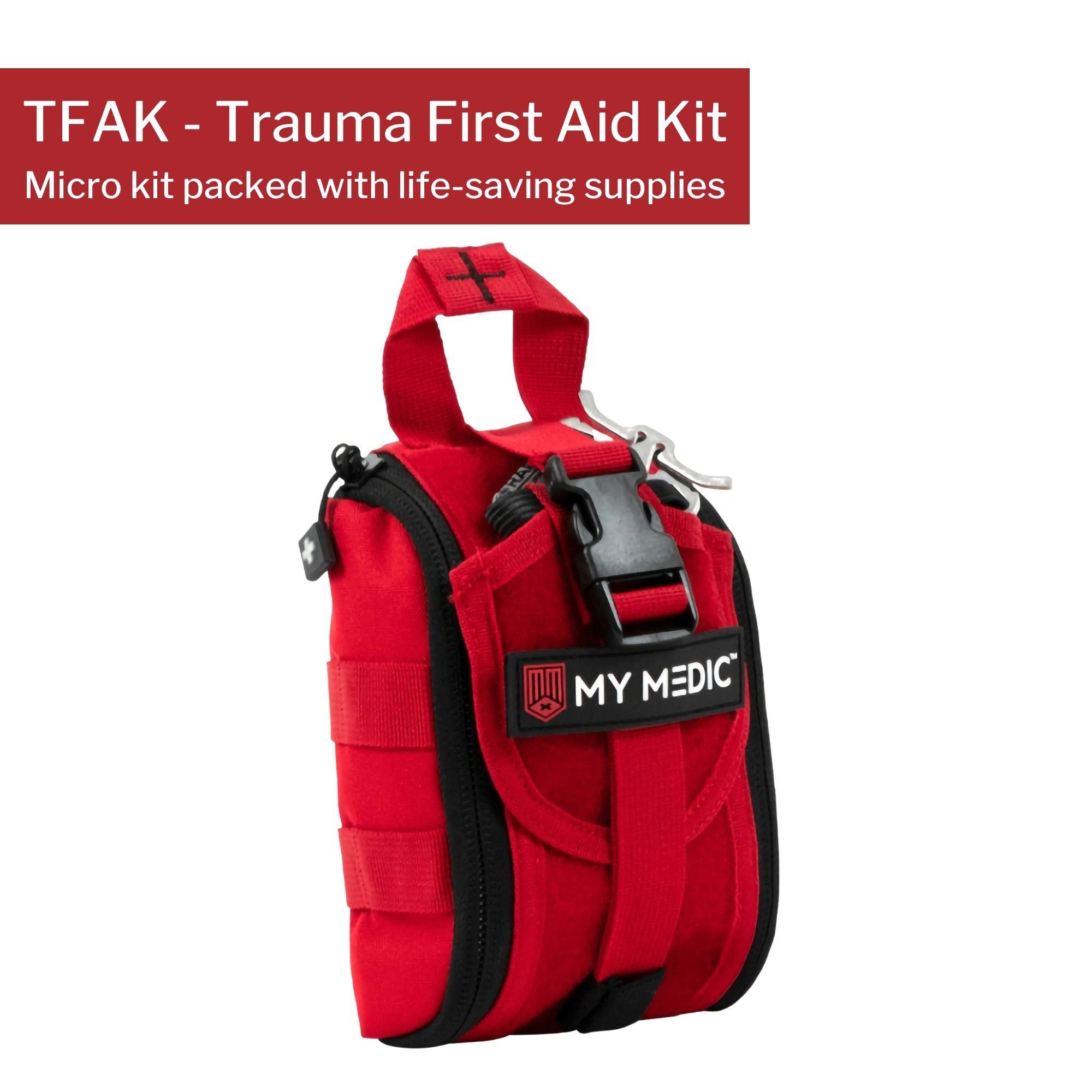 My Medic - TFAK Trauma First Aid Kit Bag - Red