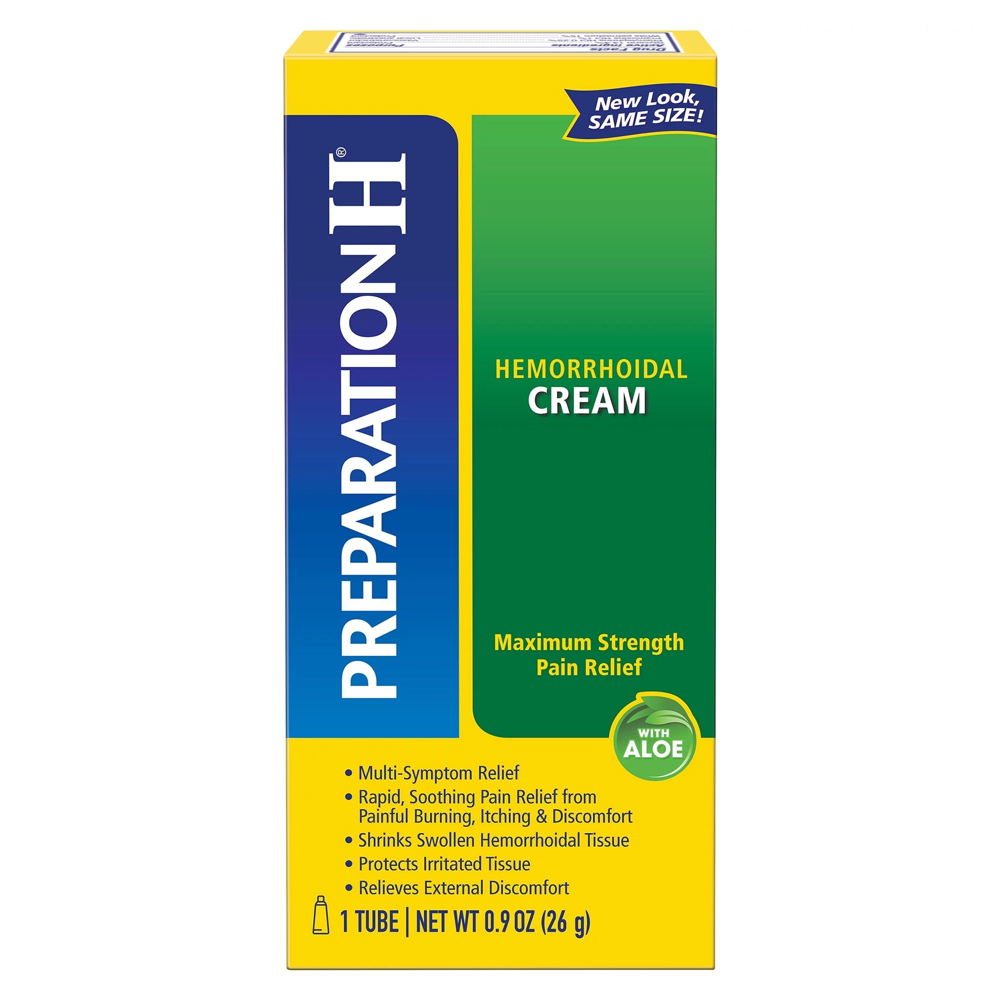 Preparation H Maximum Strength Hemorrhoid Cream With Aloe for Soothing ...