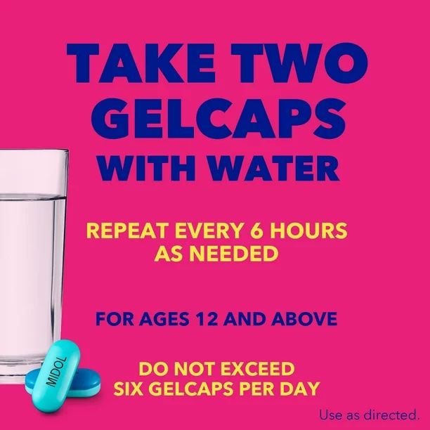 Midol Complete Cramp Relief Gelcaps - 24 ct