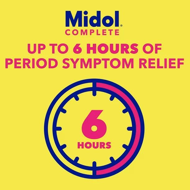 Midol Complete Cramp Relief Gelcaps - 24 ct