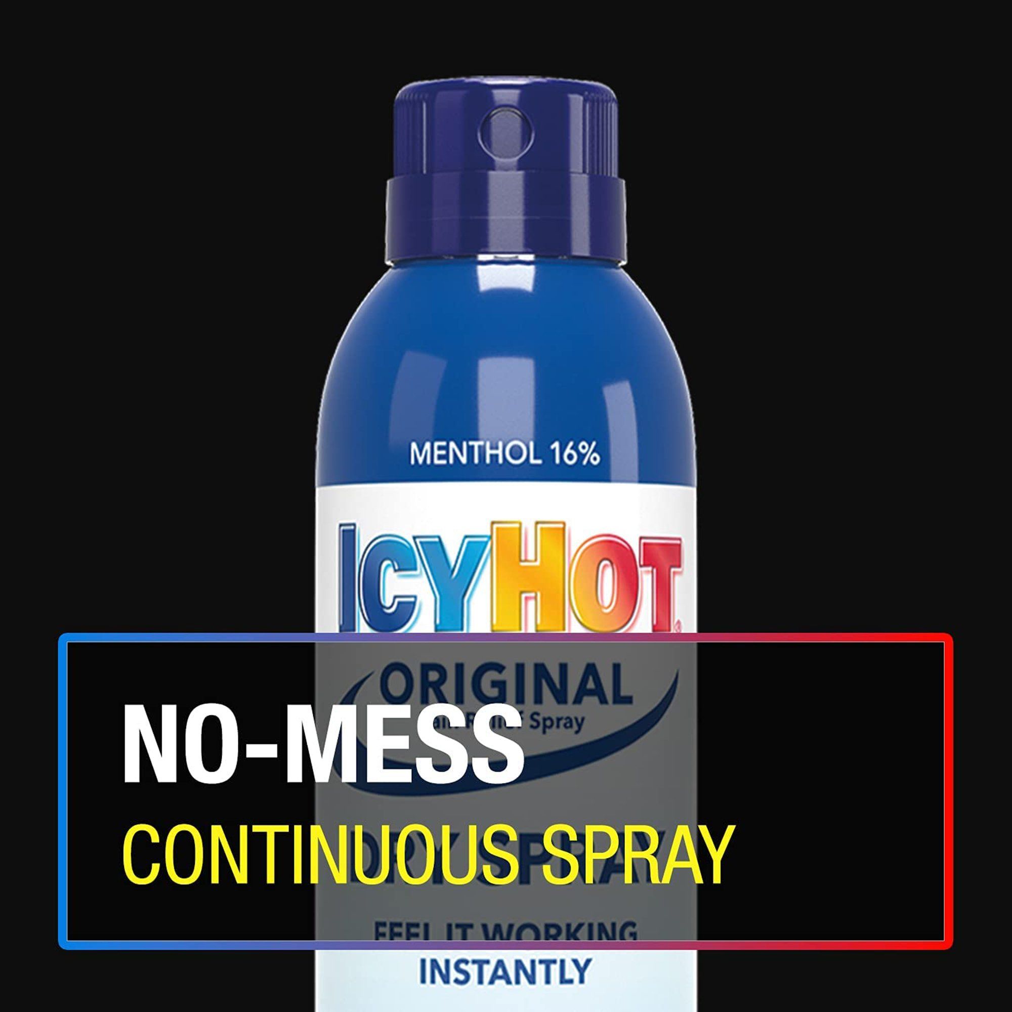 Icy Hot Original Pain Relief Dry Spray - 4 oz