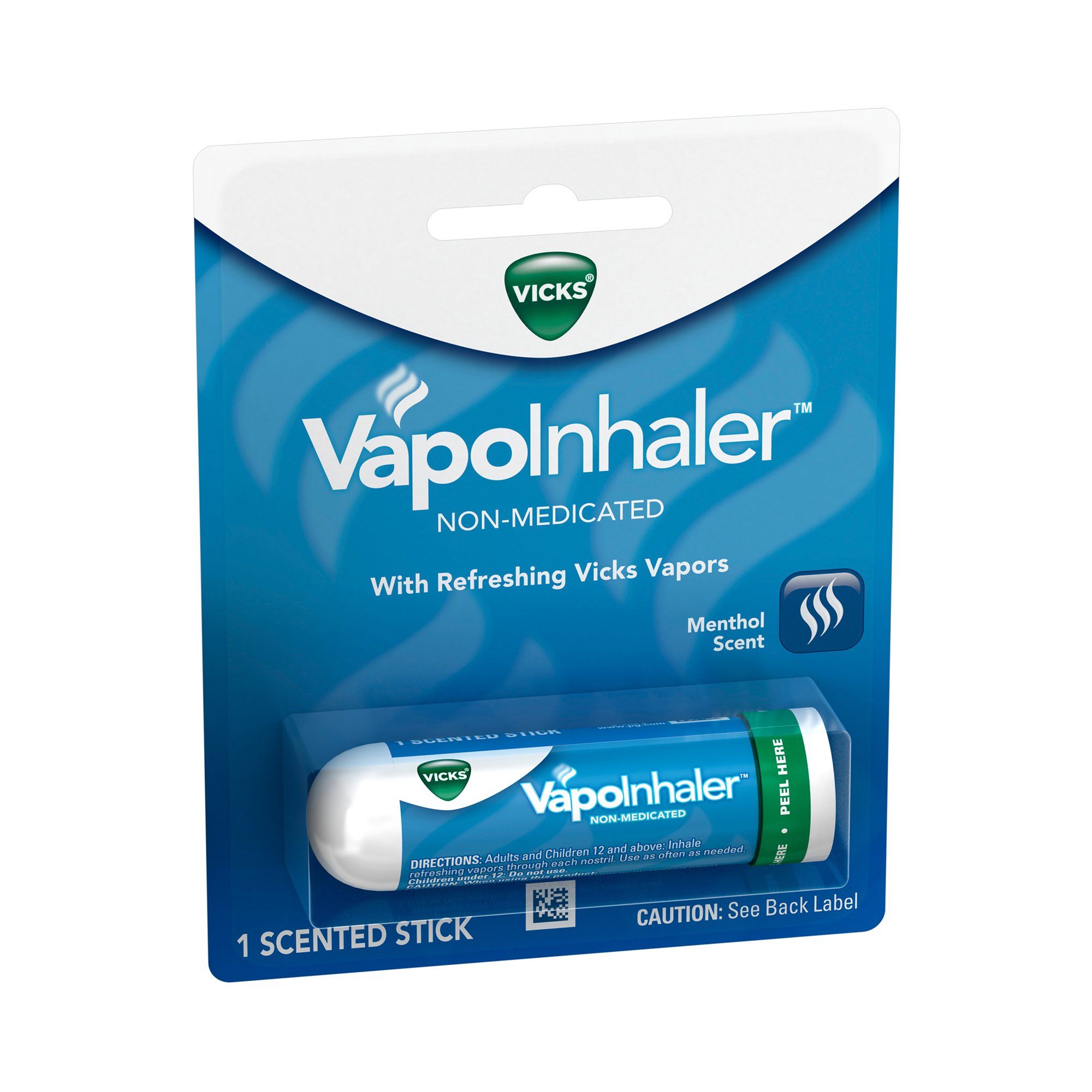 Vicks VapoInhaler Portable Non-Medicated Nasal Inhaler, Menthol - 1 ct