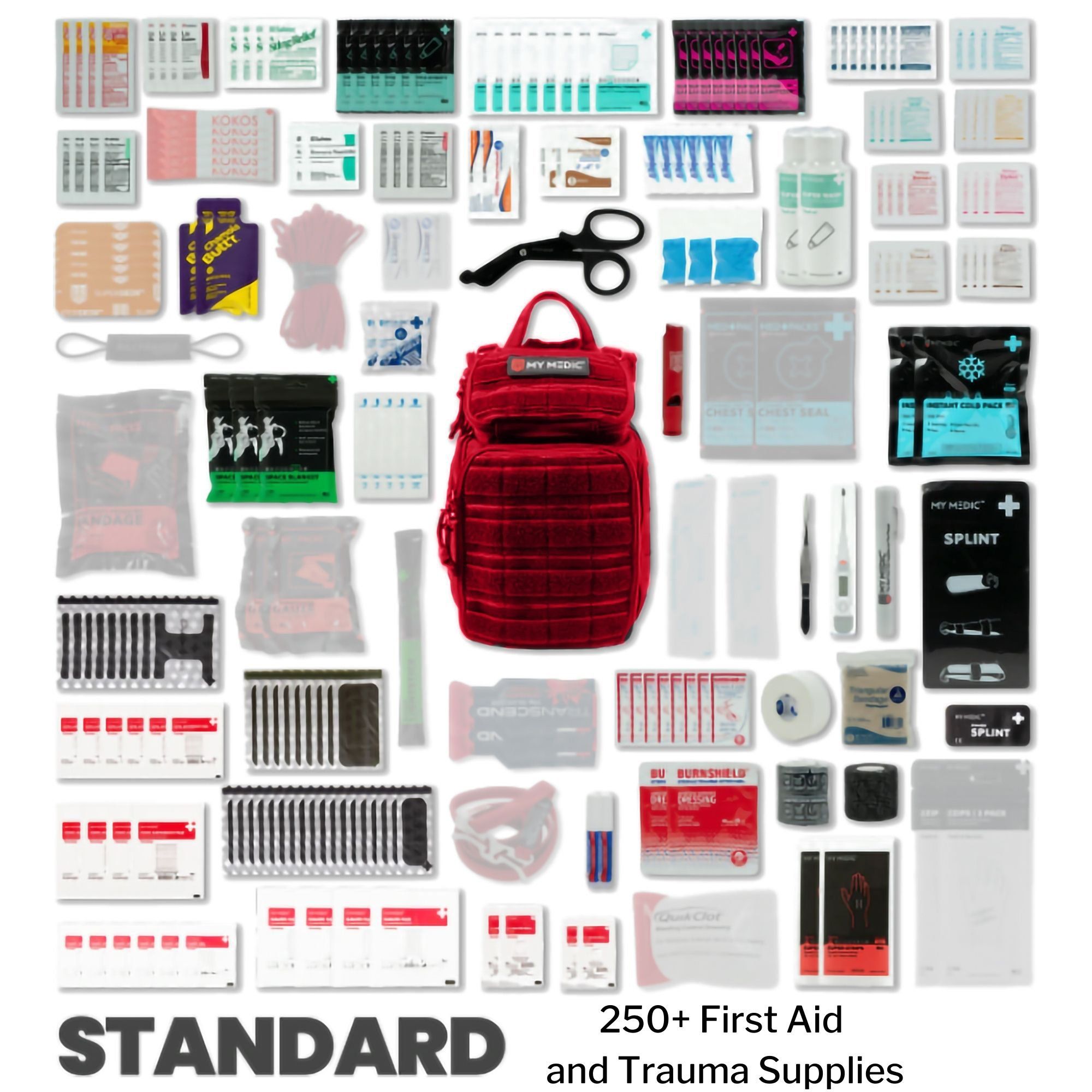 My Medic - RECON STANDARD Emergency Medical Kit - Red