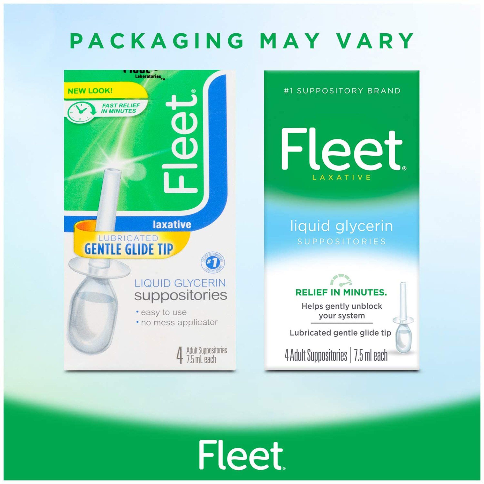 Fleet Liquid Glycerin Suppositories for Adult Constipation, 7.5 mL - 4 ct
