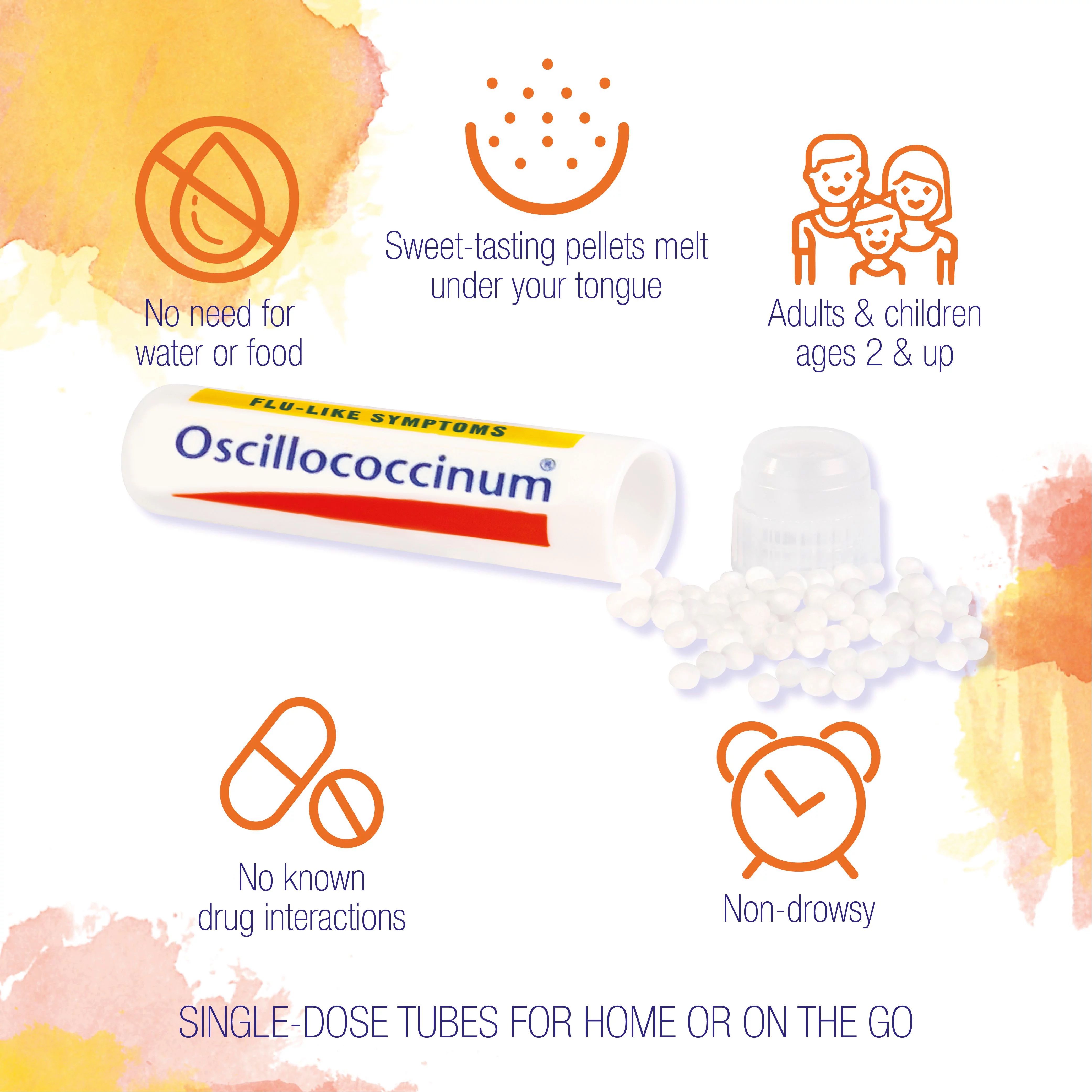 Boiron Oscillococcinum Natural Flu Relief Quick Dissolving Pellets - 6 ct