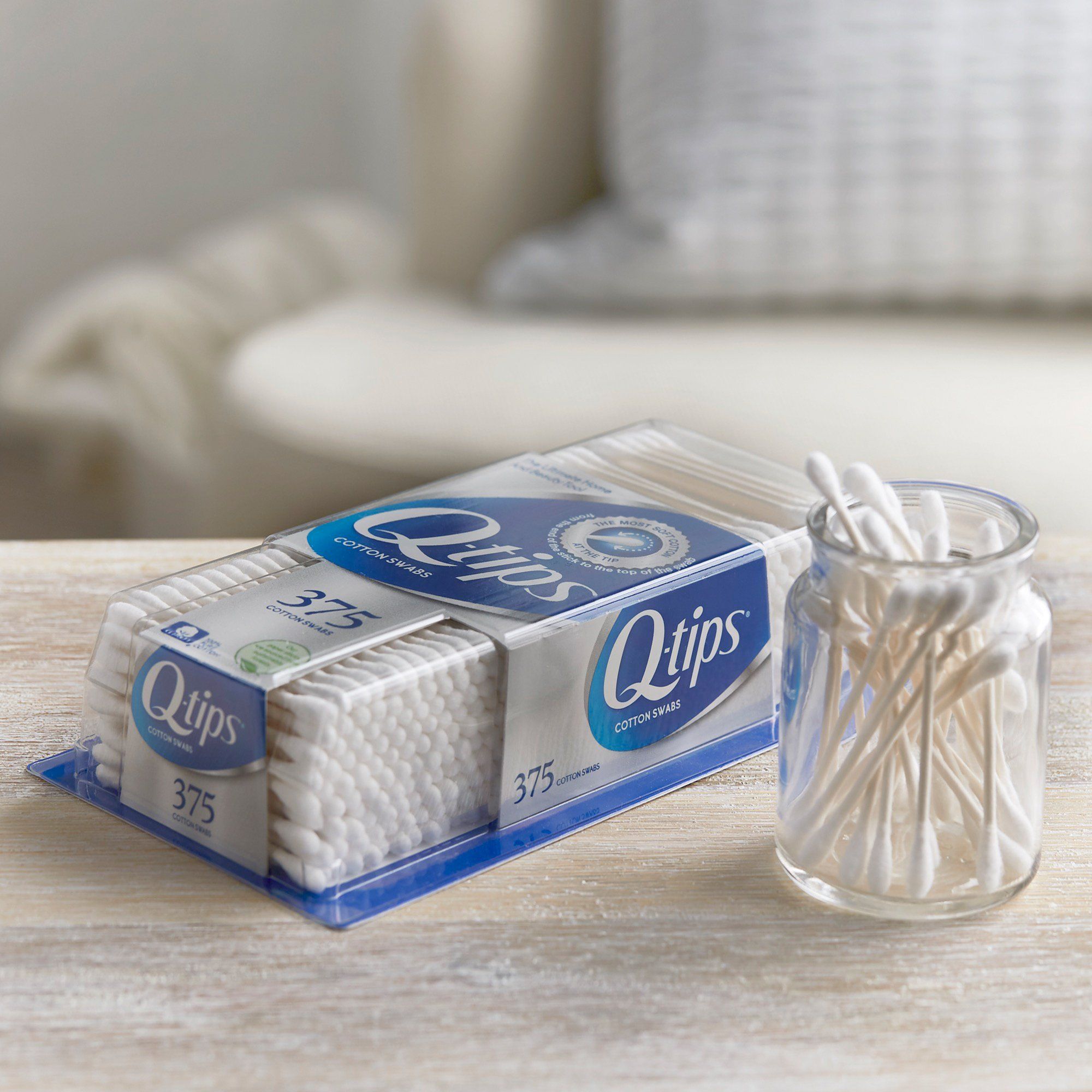 Q-tips Cotton Swabs - 375 ct
