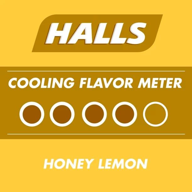 Halls Cough & Throat Relief Drops, Honey Lemon - 30 ct