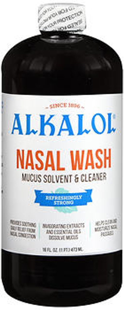 Alkalol Mucus Solvent & Nasal Wash Liquid - 16 fl oz