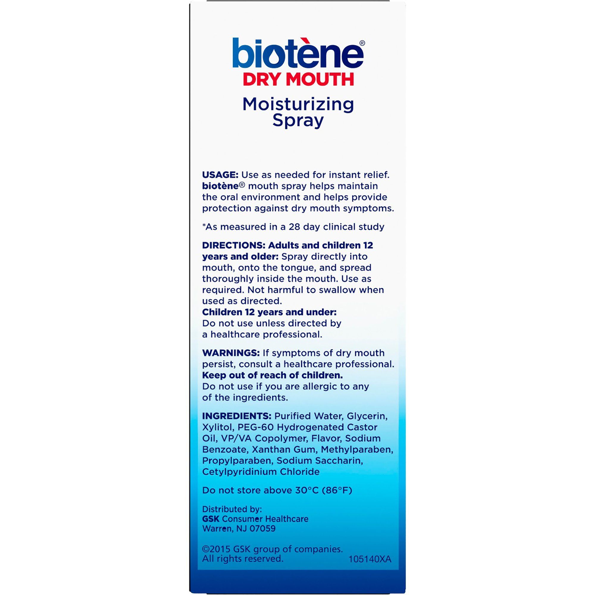 Biotene Mouth Moisturizer Spray, Gentle Mint - 1.5 fl oz