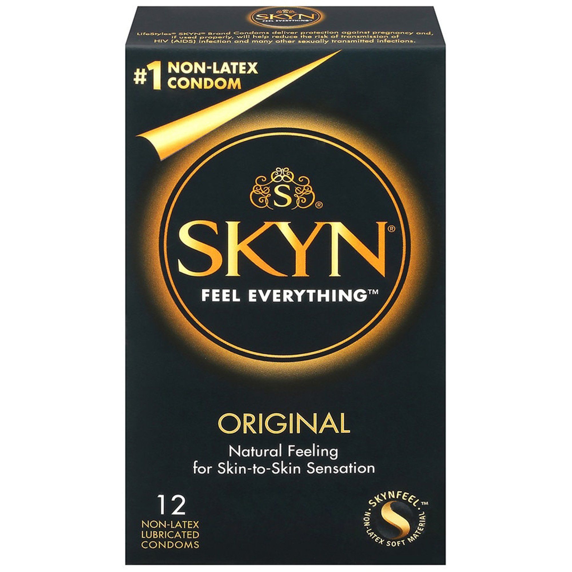 Lifestyles SKYN Original Lubricated Non Latex Condoms - 12 ct