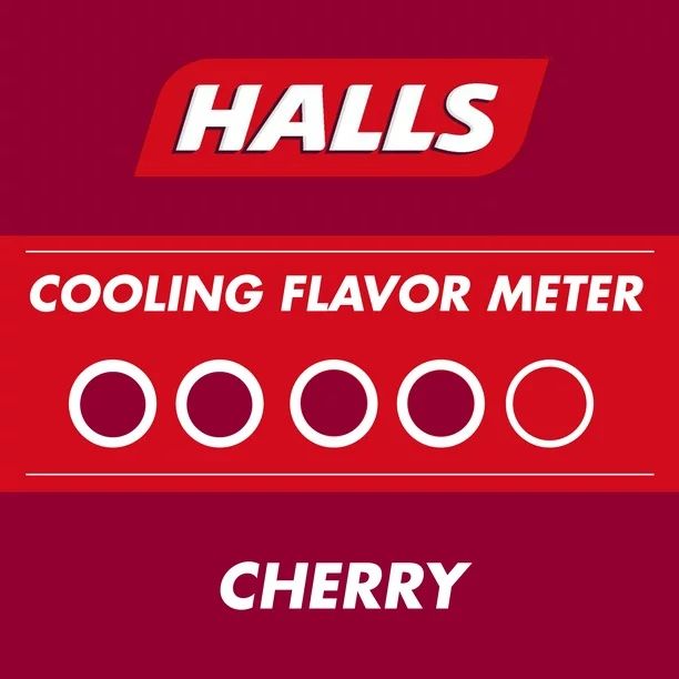 Halls Cold & Cough Relief Lozenges, Cherry - 30 ct