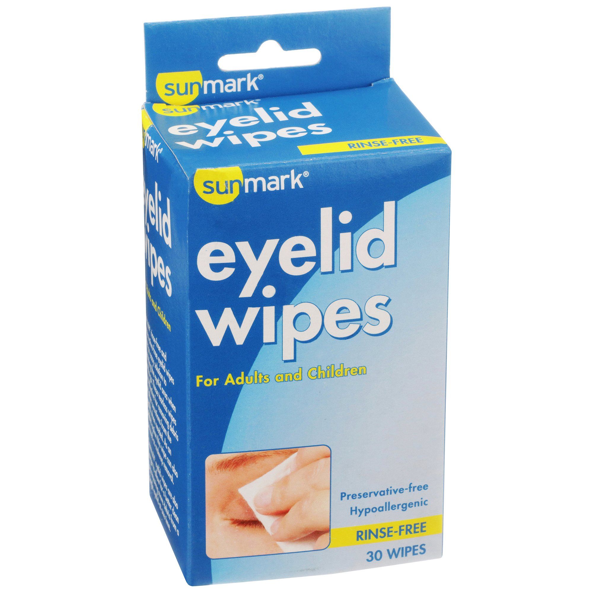 Sunmark Eyelid Cleanser Wipes - 30 ct