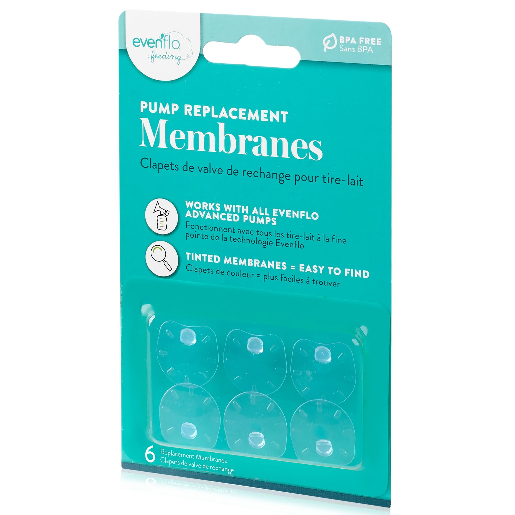 Evenflo Breast Pump Replacement Membranes - 6 ct