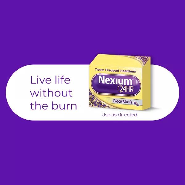 Nexium 24HR ClearMinis Delayed Release Heartburn Relief Capsules - 42 ct