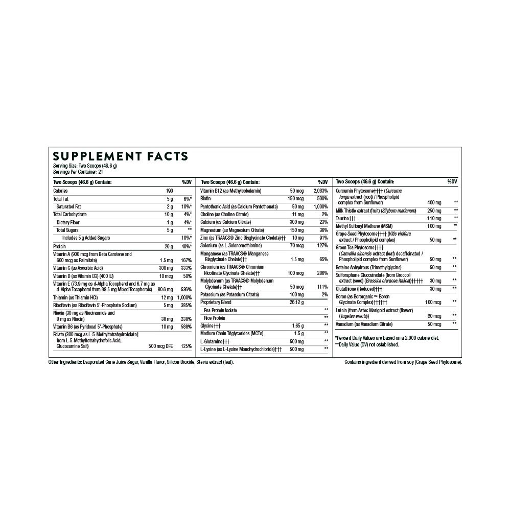 Thorne Mediclear-SGS, Vanilla™- 34.4 oz