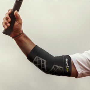Spark Kinetic Elbow Sleeve Compression Support with Kinesiology Tape ...