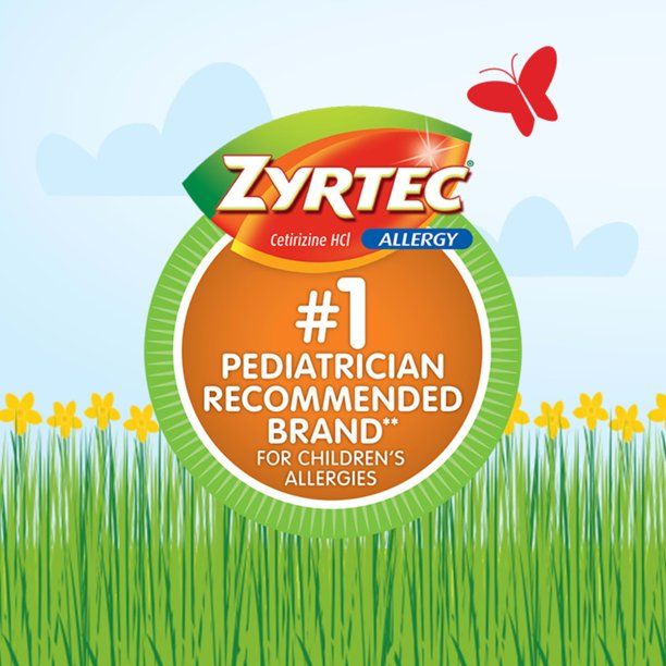 Zyrtec Children's 24 Hour Allergy Relief Syrup, Bubble Gum - 4 fl oz