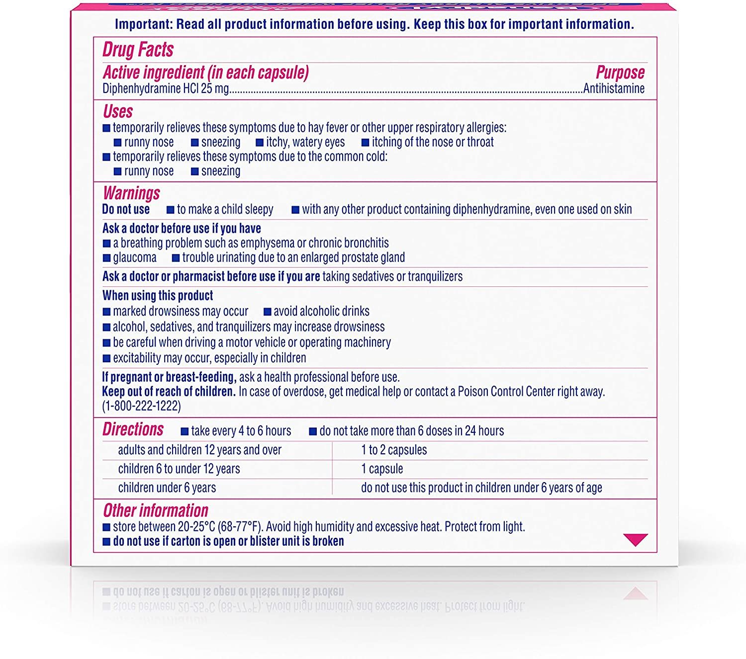 Benadryl Liqui-Gels Antihistamine Allergy Medicine- 24 ct