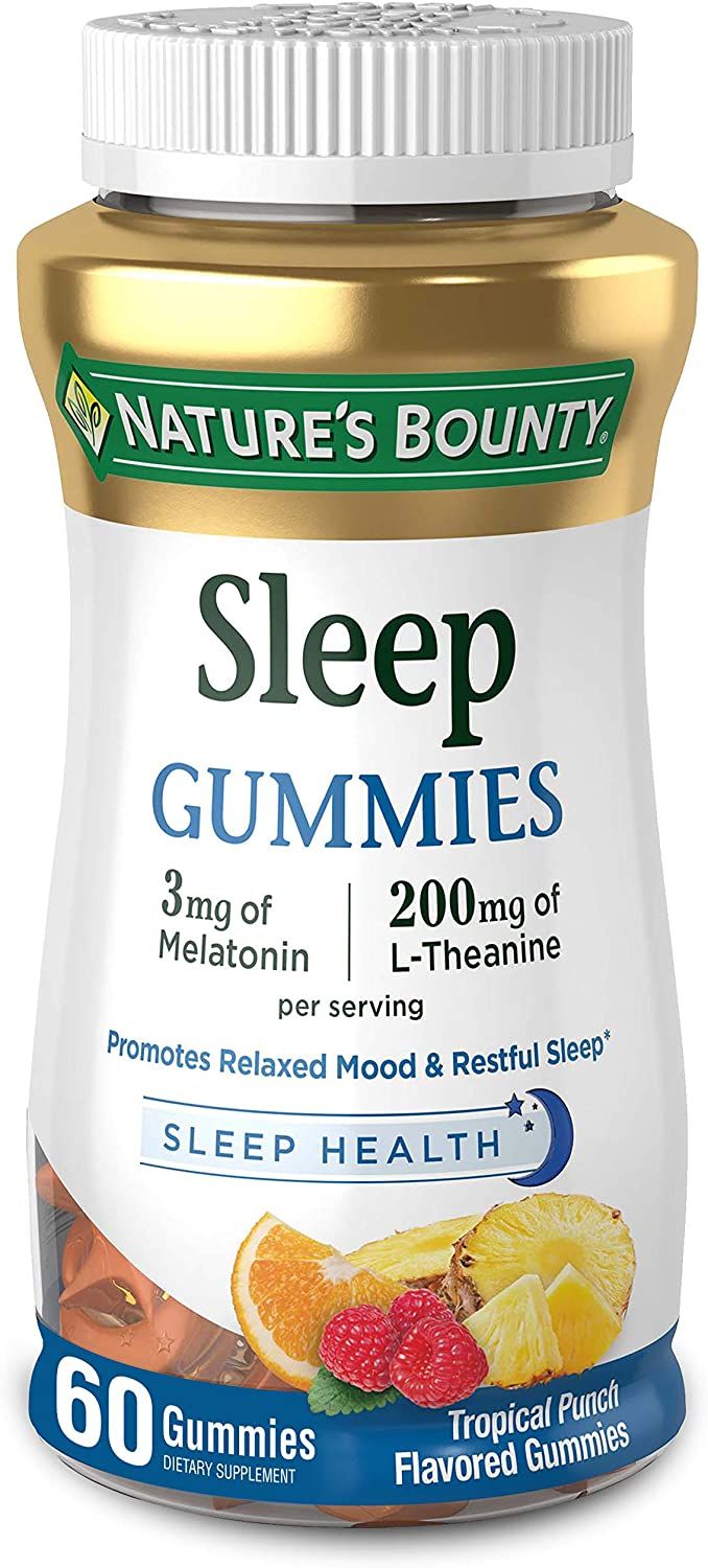 Nature's Bounty Sleep Gummies 3 mg Melatonin & 200 mg L-theanine - 60 ct
