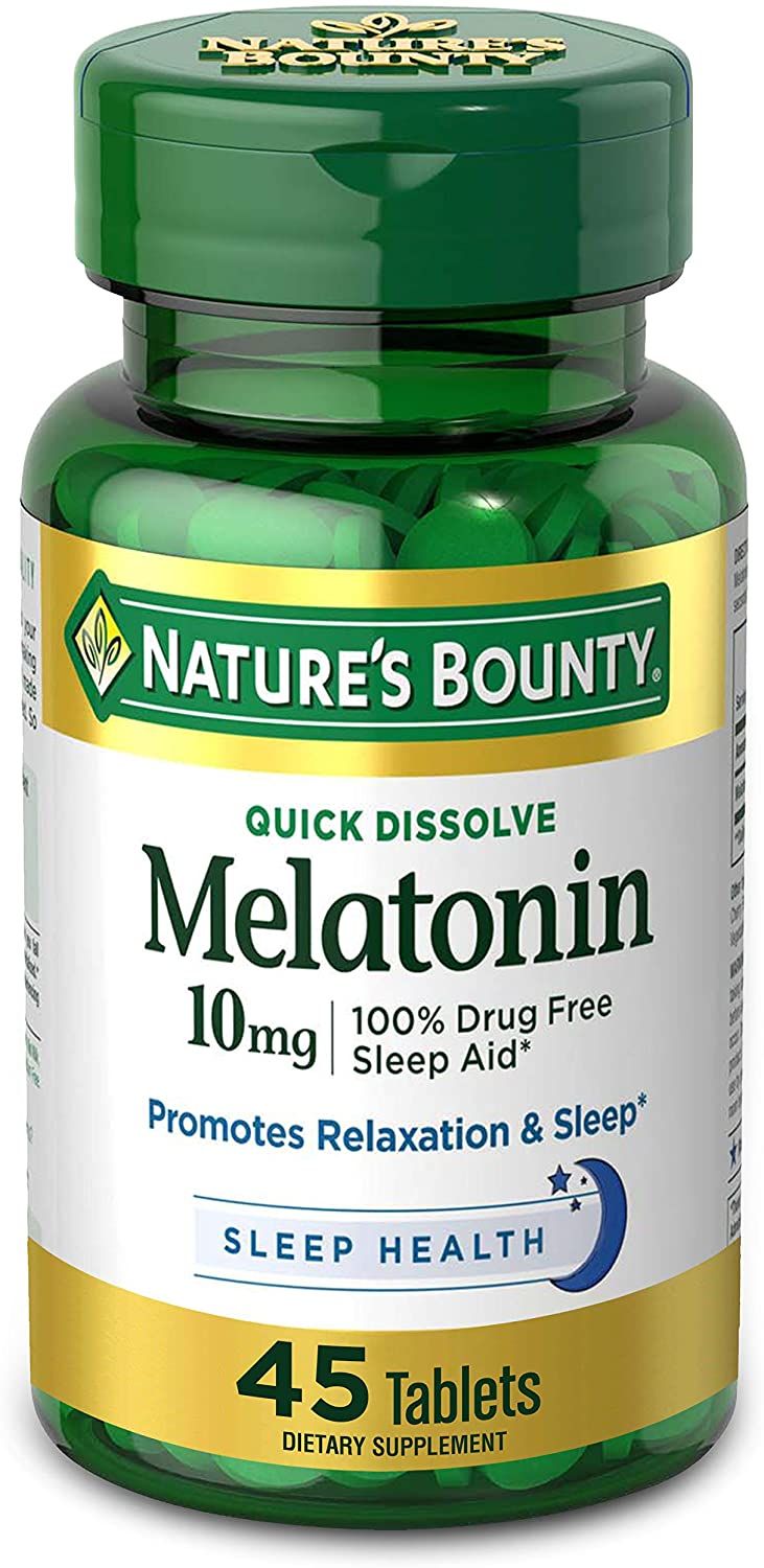 Nature's Bounty Melatonin Quick Dissolve Tablets, 10 mg - 45 ct