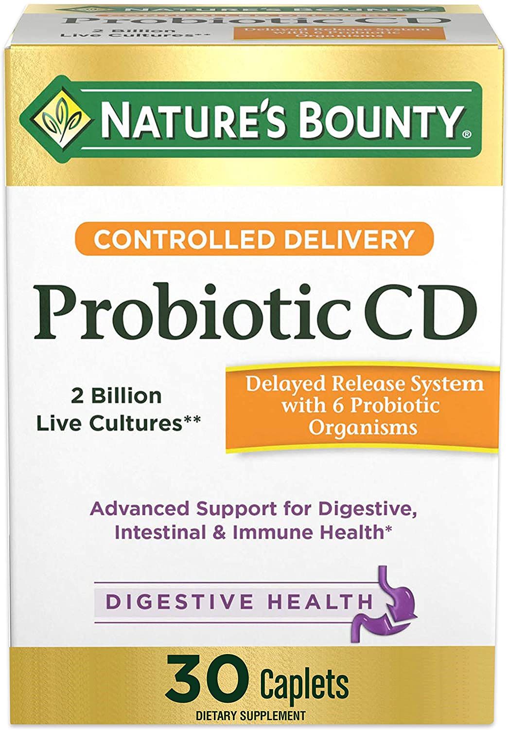 Nature's Bounty Controlled Delivery Probiotic CD Caplets - 30 ct