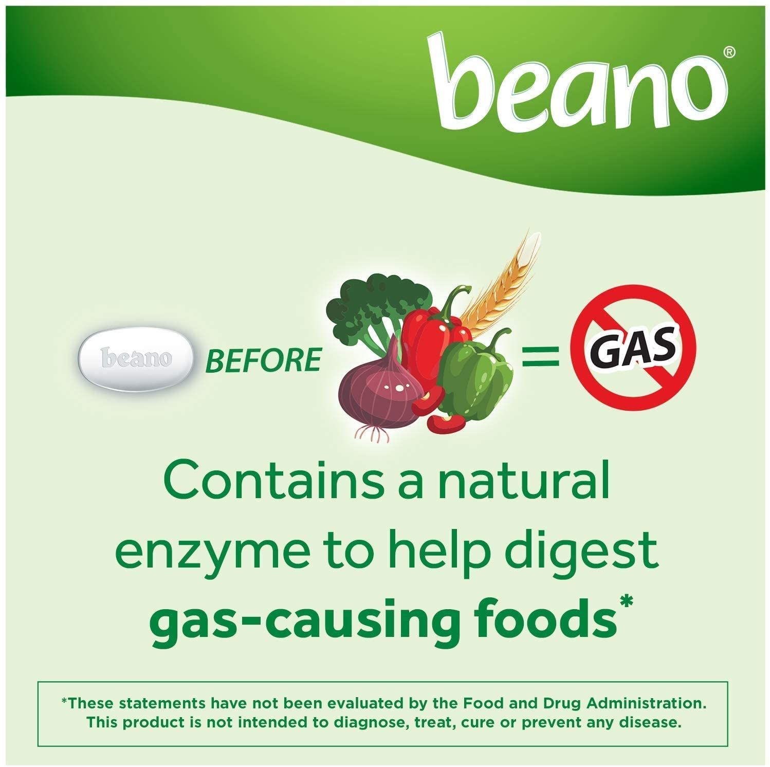 Beano Food Enzyme Dietary Supplement - 100 ct