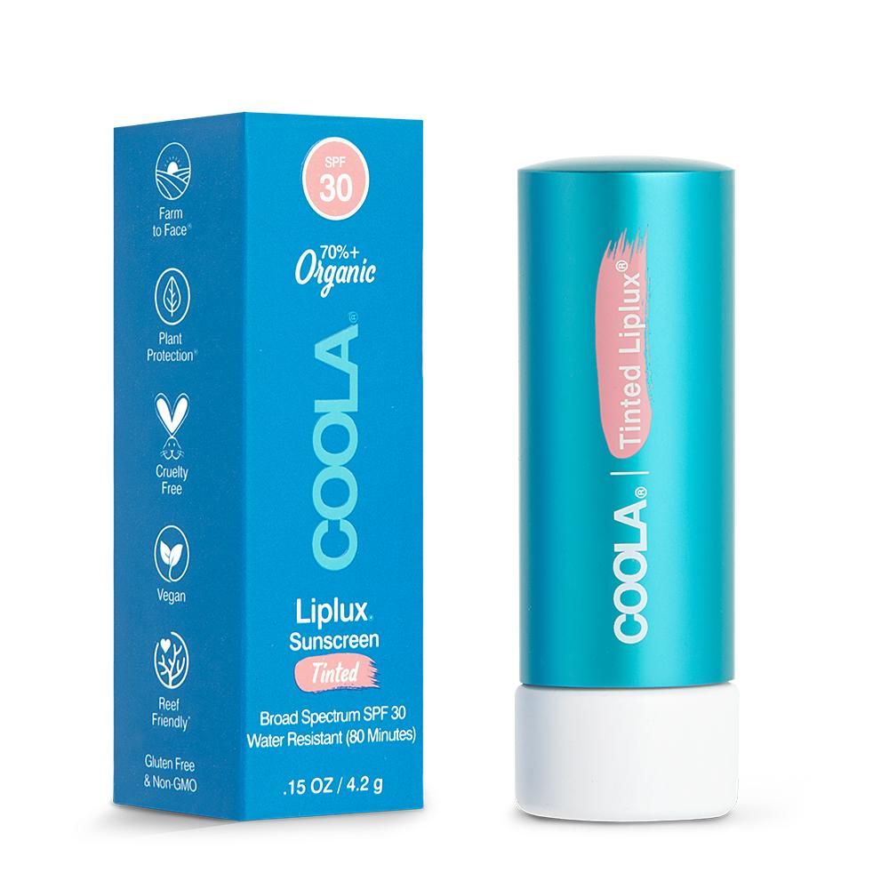 COOLA Mineral Liplux Organic Tinted Lip Balm, Tinted, SPF 30 - 0.15 oz