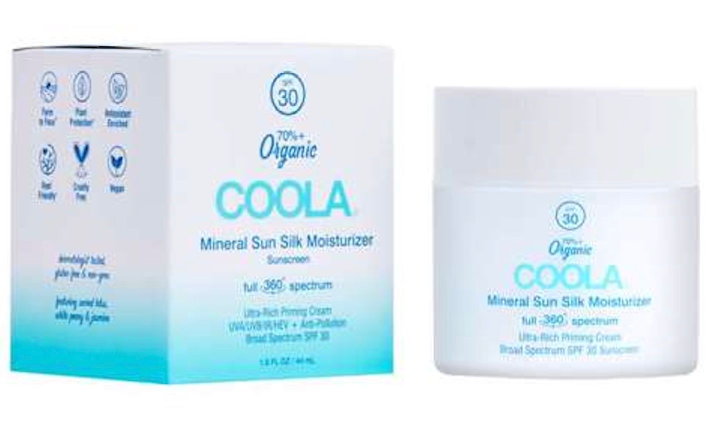 COOLA Full Spectrum 360° Mineral Sun Silk Moisturizer Organic Face Sunscreen, SPF 30 - 1.5 fl oz