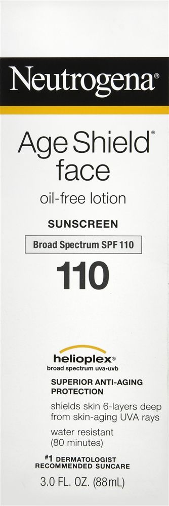 Neutrogena Age Shield Face Oil-Free Lotion Sunscreen, SPF 110 - 3 fl oz