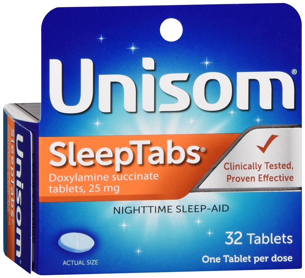 Unisom SleepTabs Nighttime Sleep-Aid Tablets, 25 mg - 32 ct