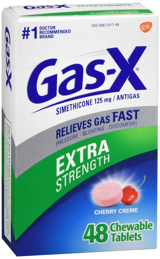 Gas-X Extra Strength Chewable Tablets, Cherry Creme - 48 ct