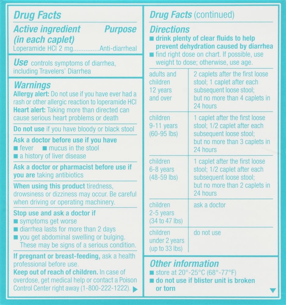 Imodium A-D Anti-Diarrheal Caplets - 24 ct