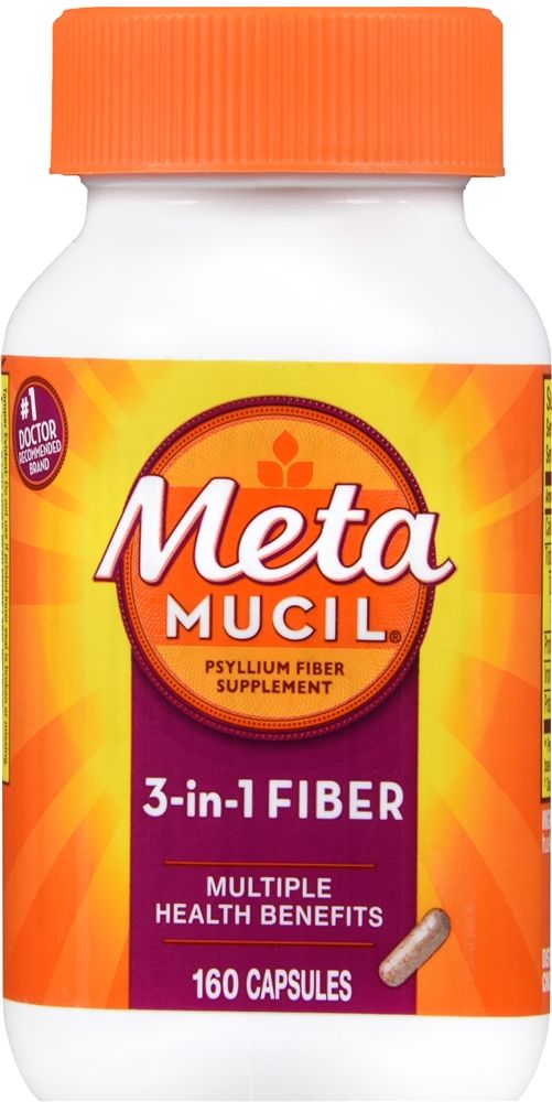 Metamucil 3-in-1 Fiber Capsules - 160 ct