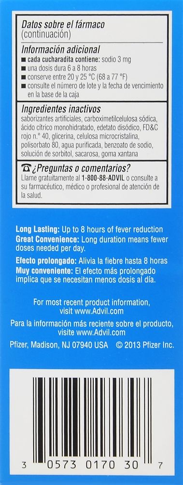 Advil Children's Suspension Fruit-Flavored Liquid, 100 mg - 4 fl oz