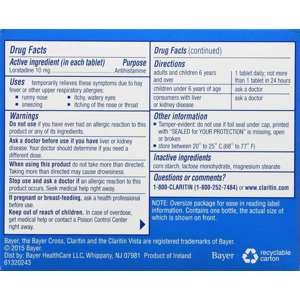Claritin 24 Hour Allergy Tablets, 10 mg - 30 ct