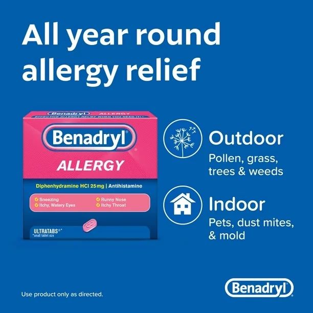Benadryl Allergy Ultratab Tablets - 48 ct
