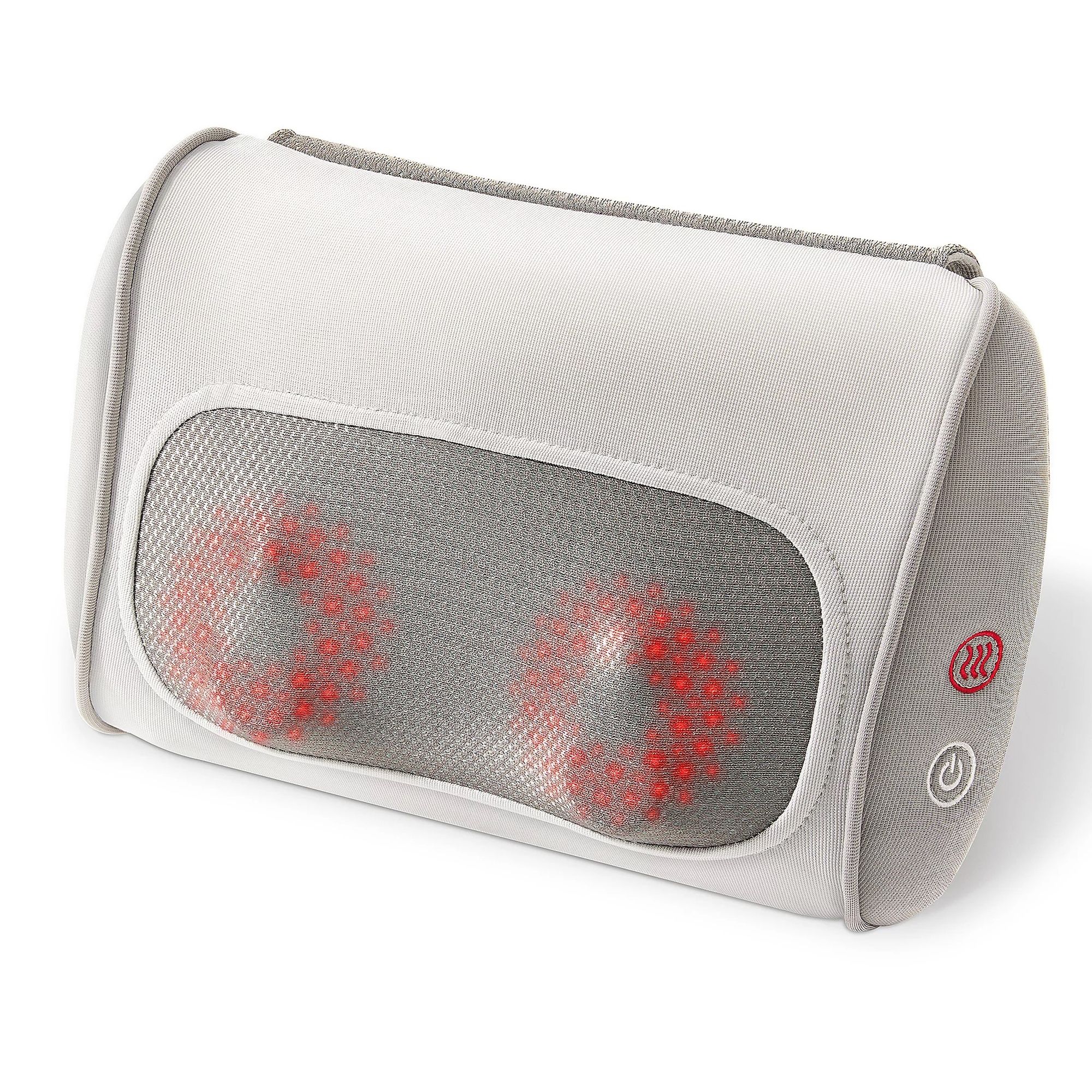 HoMedics Shiatsu Massage Pillow With Hot Cold Gray