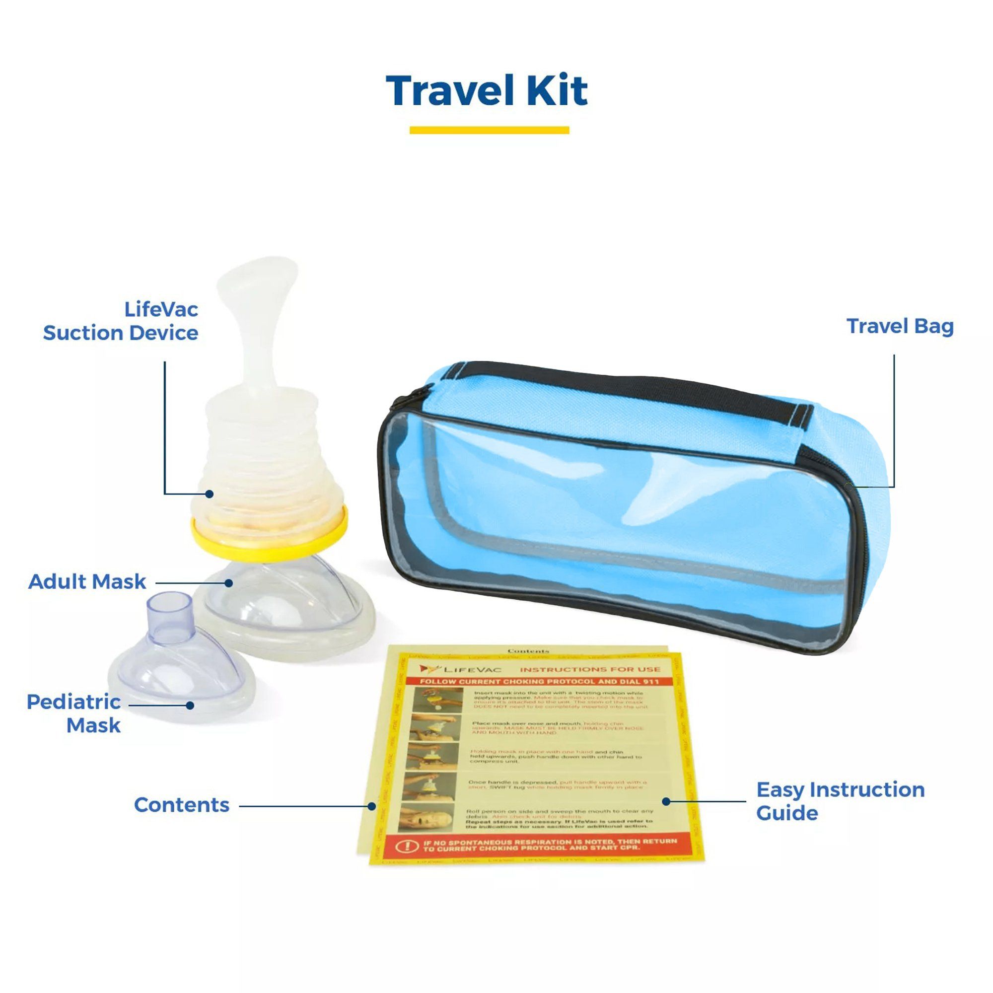 Travel Emergency Kit LifeVac Travel Kit 2-Pack - Portable Choking ...