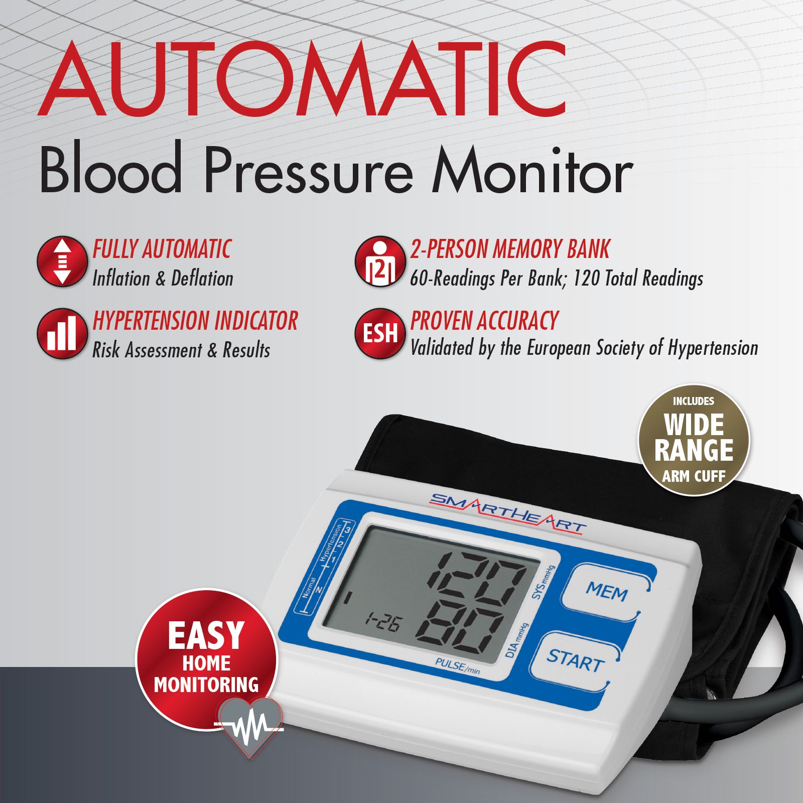 Smartheart Total Body Analyzer With Nibp & Oximeter - White